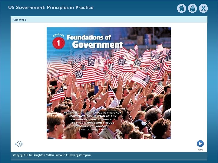 US Government Principles in Practice Chapter 1 Next