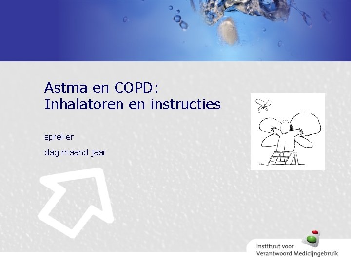 Astma en COPD Inhalatoren en instructies spreker dag