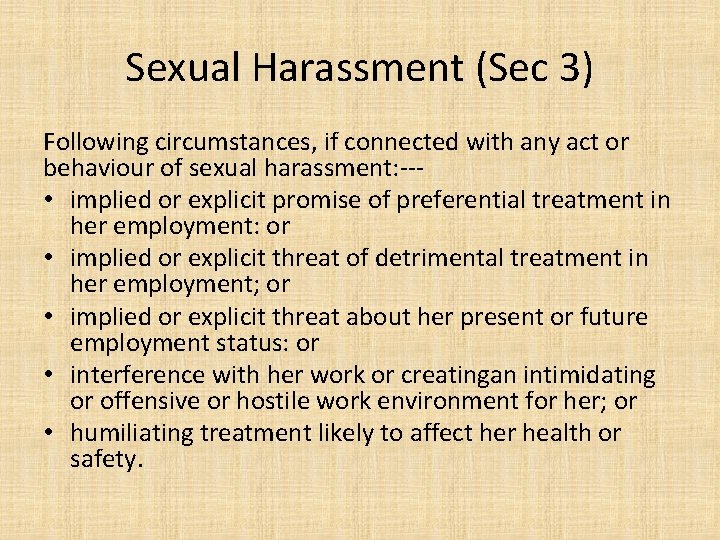 Sexual Harassment at Workplace Prevention Prohibition and Redressal