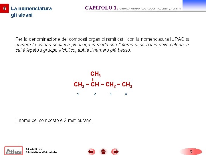 CAPITOLO 1 Chimica organica alcani alcheni alchini Indice