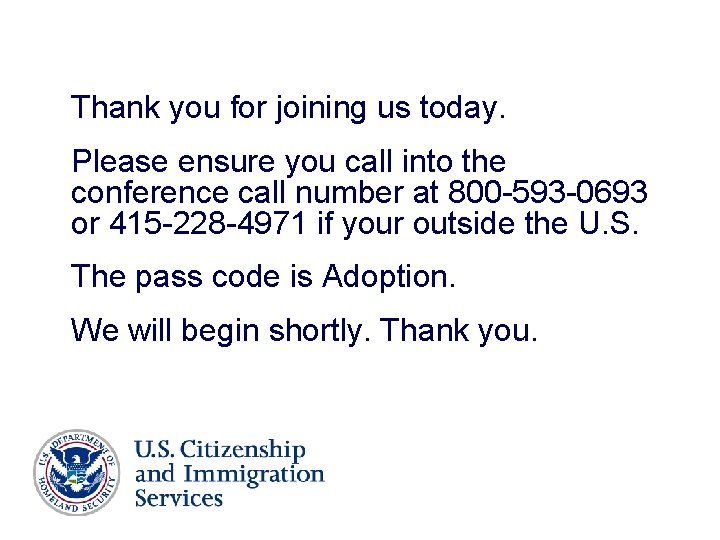 Thank you for joining us today Please ensure