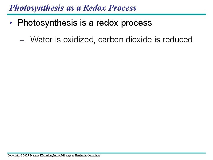 Chapter 10 Photosynthesis Power Point Lectures for Biology