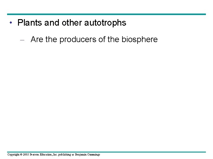 Chapter 10 Photosynthesis Power Point Lectures for Biology