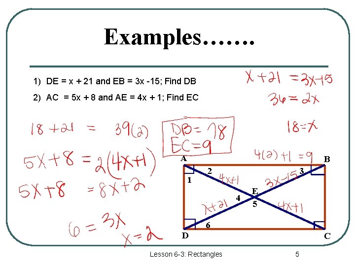 Lesson 8 4 Rectangles Lesson 6 3 Rectangles