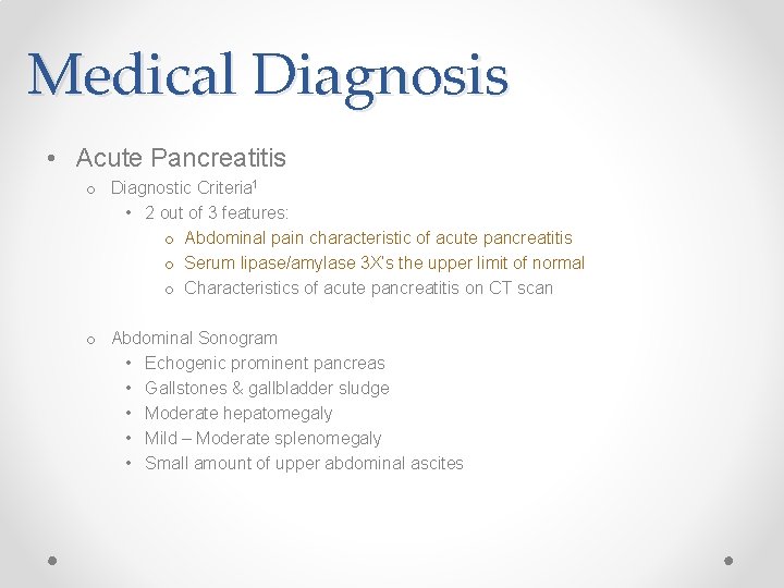 Nutritional Management of Acute Pancreatitis in Patient with