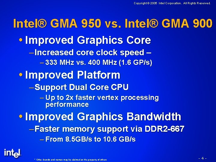 Copyright 2005 Intel Corporation All Rights Reserved Reallife