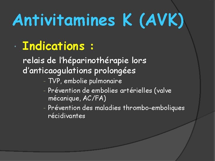 Gestion des ANTICOAGULANTS DR GUEDDOUDJ CARDIOLOGIEHMRUC Principes Problme