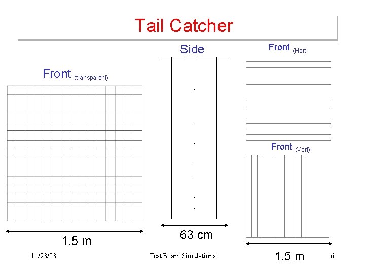 NICADD Test Beam Simulations Project Geometry Standalone TBMokka