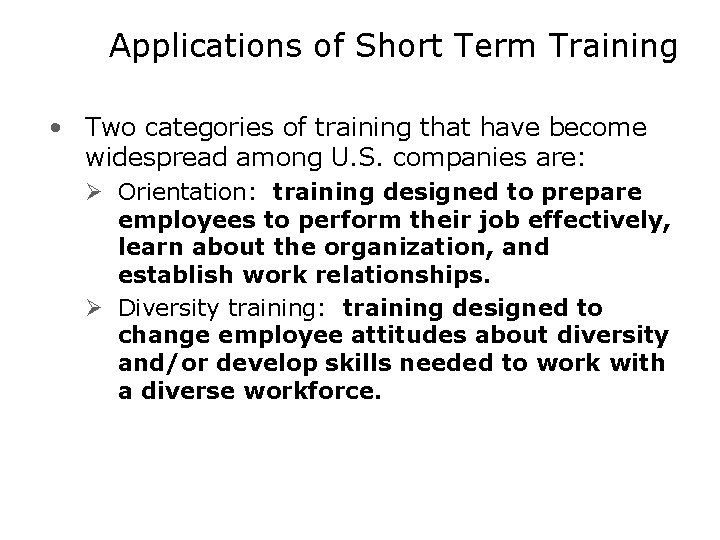 Human Resource Management MBA BBA Orientation Training Lectures