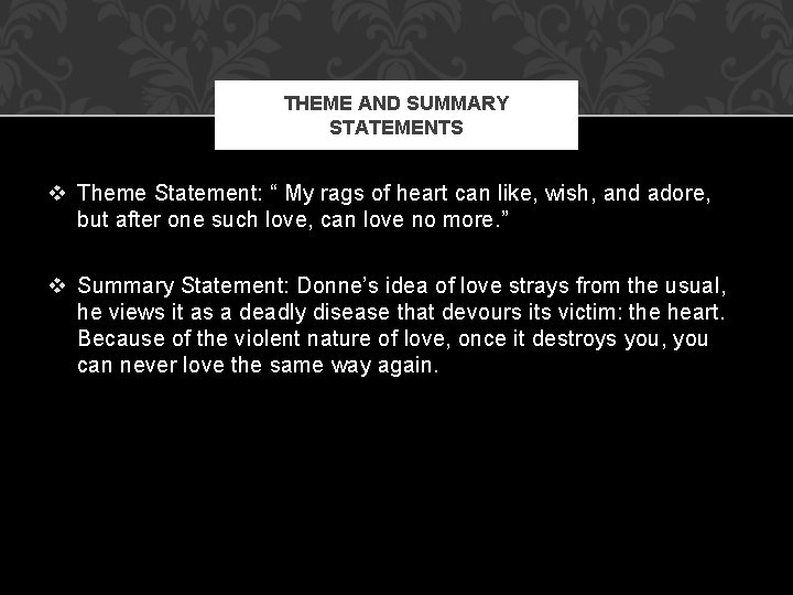 JOHN DONNE POETRY ANALYSIS Celina Medina Stephanie Perez