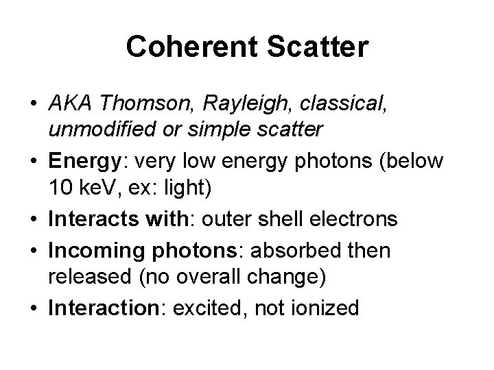 XRay Ray Interactions with Matter Chapter 5 Attenuation