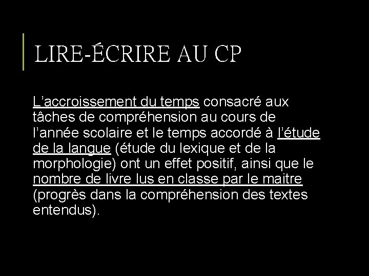 LIREECRIRE COMPRENDRE CP CE 1 QUELQUES PRINCIPES DIRECTEURS