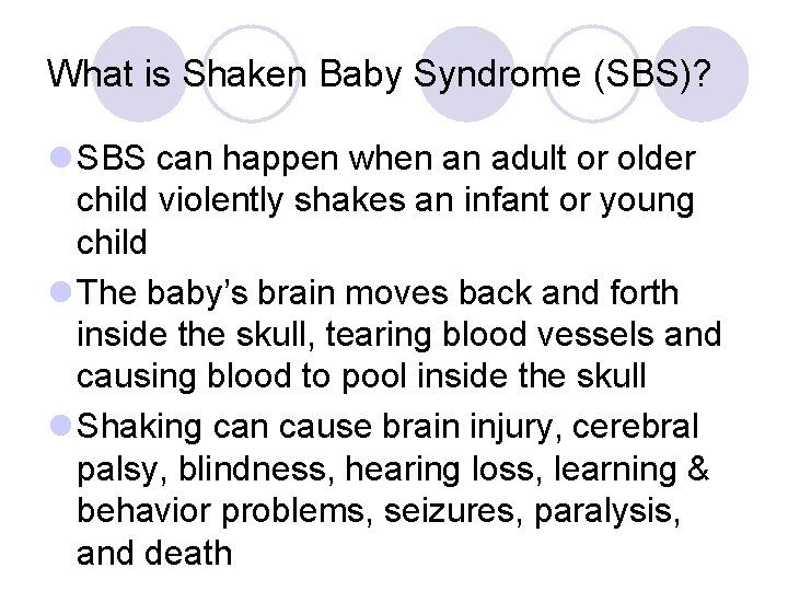 Shaken Baby Syndrome What You Need to Know