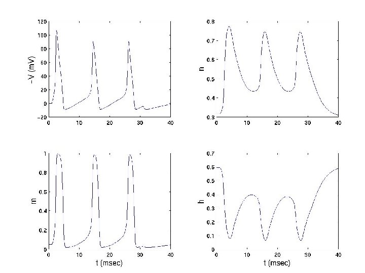 Overview Reduction of the HH model to a