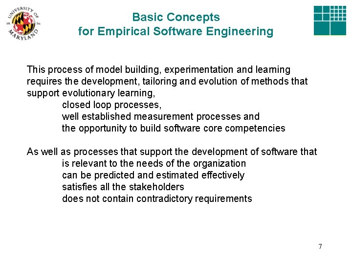 Empirically Evolving Software Engineering Techniques Victor R Basili