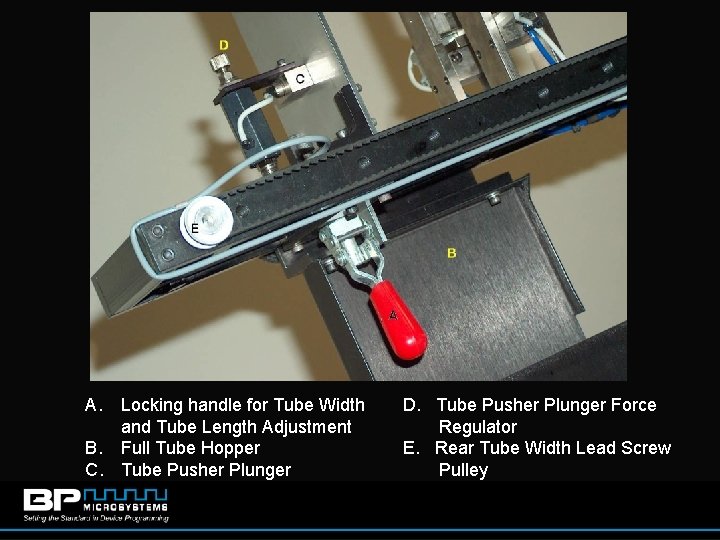 BPM Microsystems LP TUBE STACKER LOADER Automated Tube