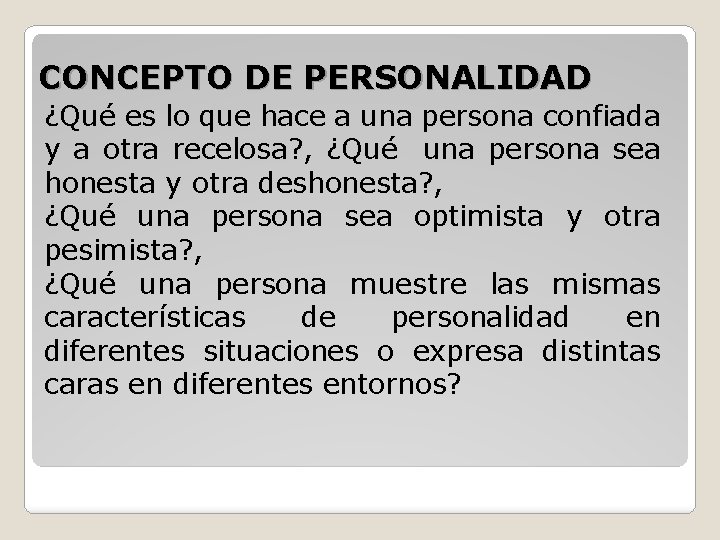 PSICOLOGA DE LA PERSONALIDAD PRINCIPALES REPRESENTANTES OBRAS CLSICAS