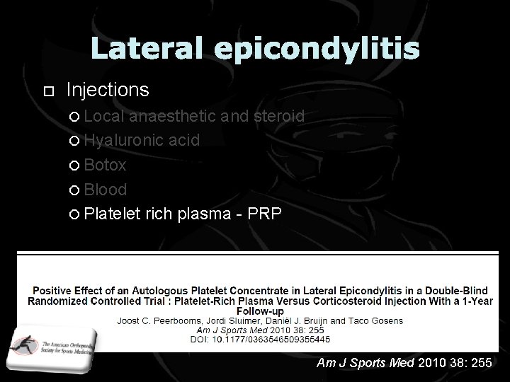 WHATS NEW IN ELBOWS Lee Van Rensburg May