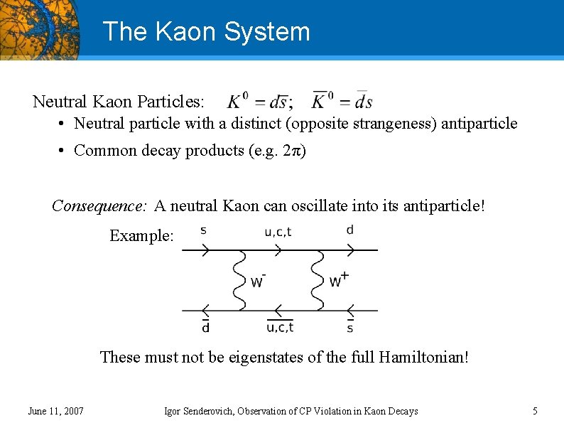 Observation of CP Violation in Kaon Decays Igor