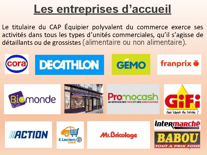 CAP Equipier Polyvalent du Commerce lien vido 1