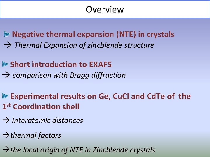 EXAFS studies of Negative Thermal Expansion Zincblende structure