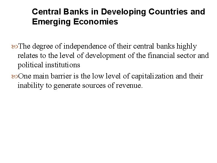 Chapter 9 Central Banks A Global Perspective Chapter