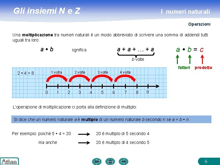 Gli insiemi N e Z I numeri naturali