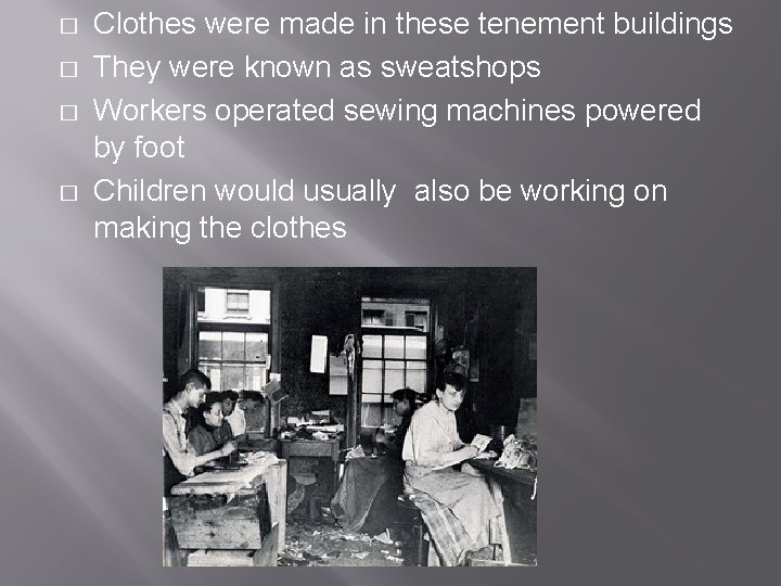 THE IMMIGRANT LIFE 1890 S Life for an