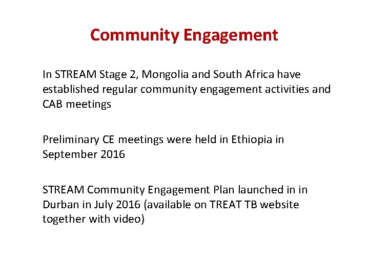 STREAM Trials Andrew Nunn MRC Clinical Trials Unit