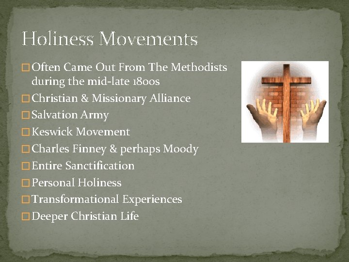 Movements Evangelism Revivals Missions Holiness 1750 1914 Background