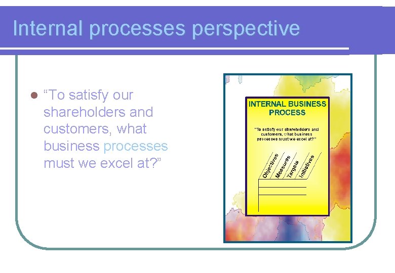 Using the Balanced Scorecard to formulate your librarys