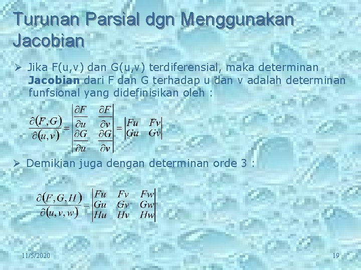 Turunan Parsial Definisi Misalkan fx y adalah fungsi