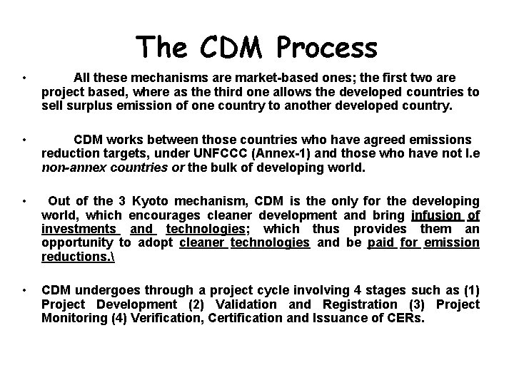 CDM in Small Hydro Power Plant Presented By