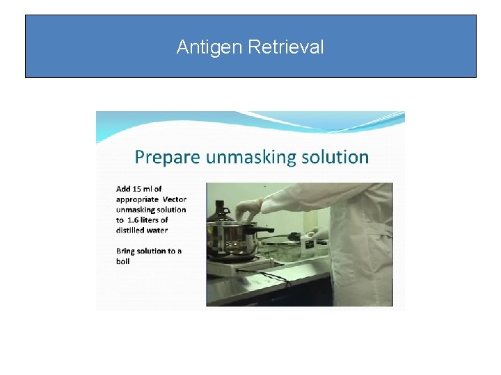 STAINING PROCEDURE FOR PARAFFIN SECTIONS 1 Deparaffinize and