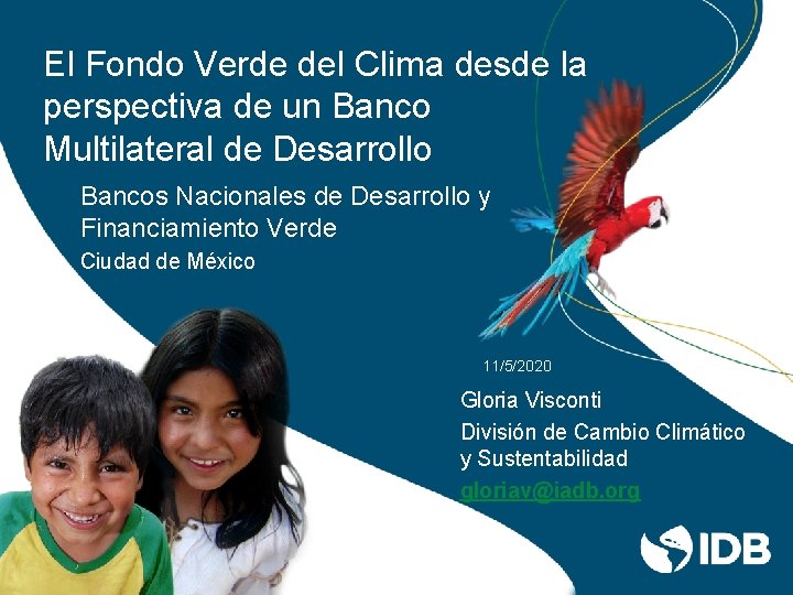 El Fondo Verde del Clima desde la perspectiva