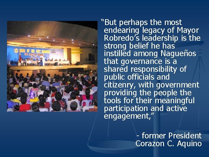 Mayor Jesse M Robredo Naga City Philippines At