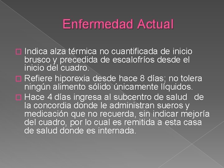 HISTORIA CLINICA Anemia Ferropnica Caso Clnico Anamnesis Nombre