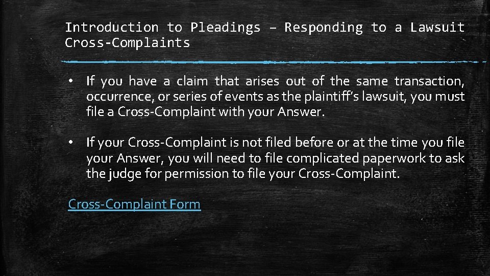 Civil Pretrial Practice Responsive Pleadings and Motions Introduction