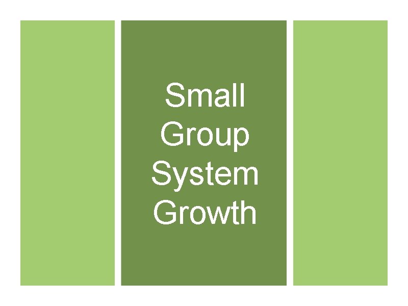 Small Groups BIG Impact Dr Jim Egli Goals