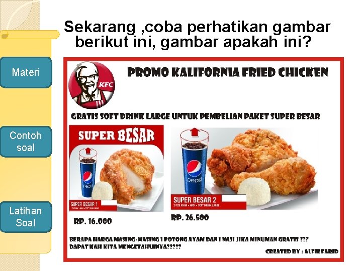 Adakah yang masih ingat ini gambar apa Materi