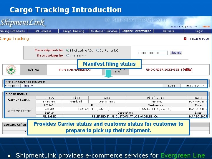 Shipment Link Cargo Tracking www shipmentlink com Shipment