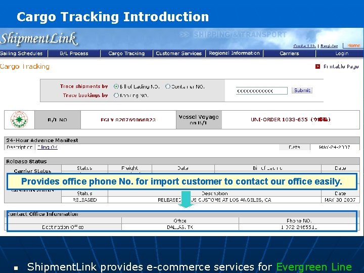 Shipment Link Cargo Tracking www shipmentlink com Shipment