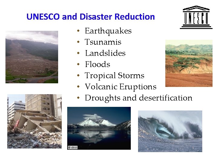 UNESCO and its contribution to volcano risk mitigation