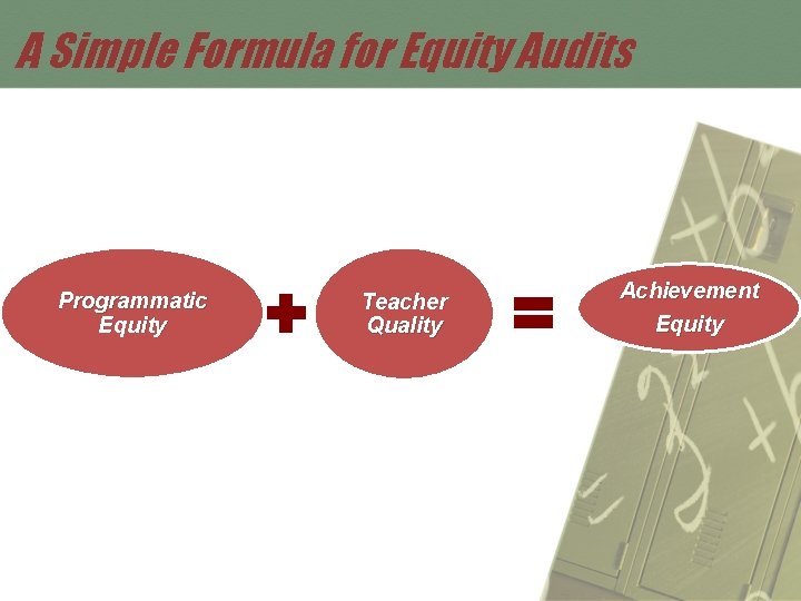 Using Equity Audits to Create Equitable and Excellent