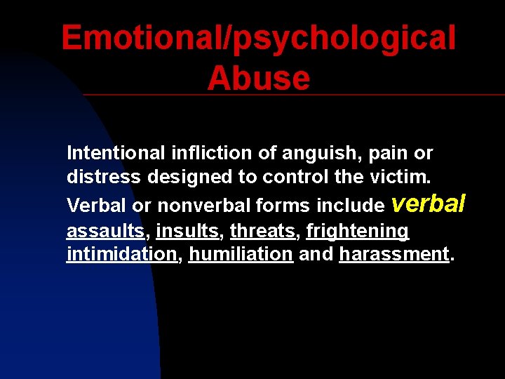 Violence in the Family Columbia University School of