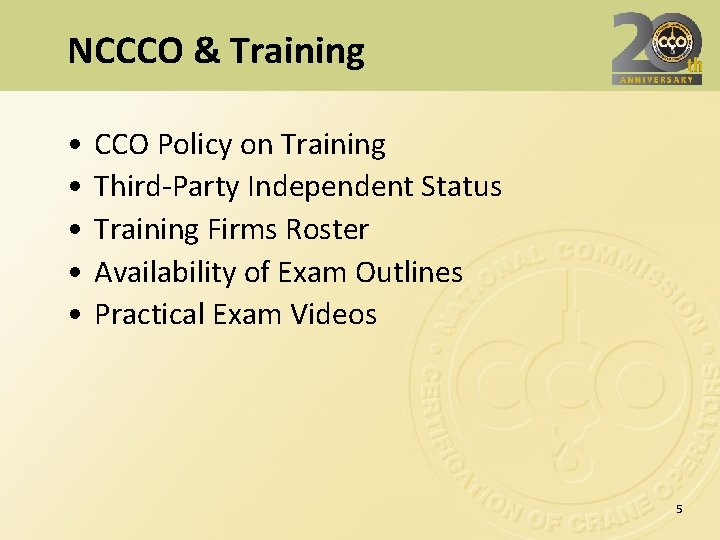 Hosting Your Own CCO Examinations Part 2 Practical