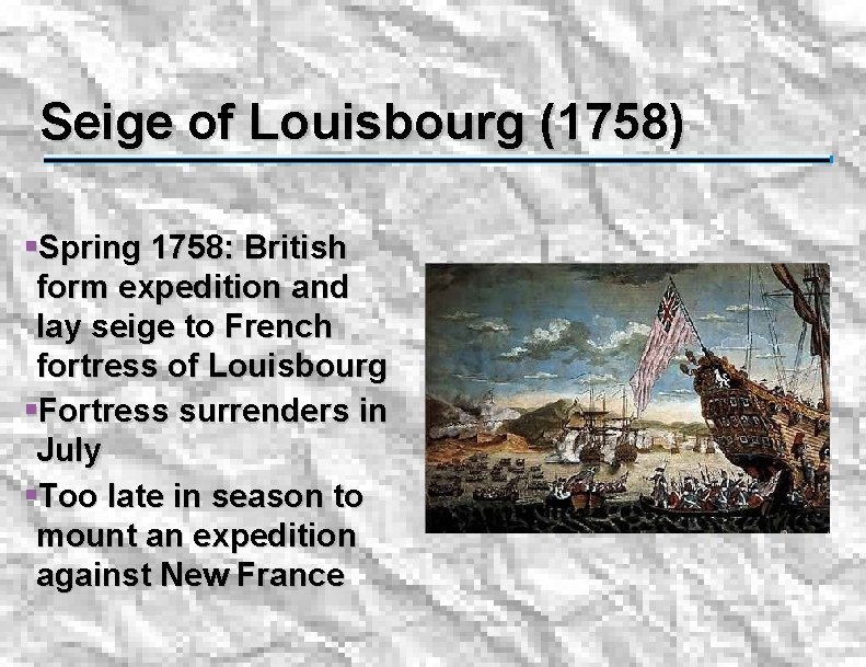 The Seven Years War 1756 63 Battle for