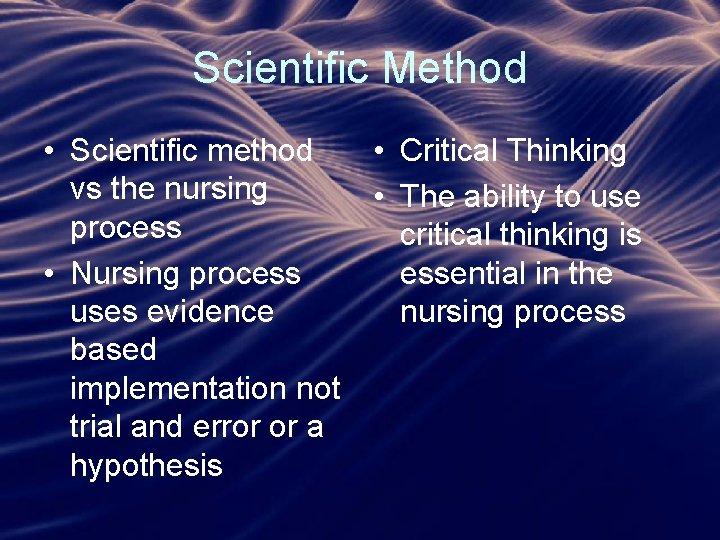 Nursing Diagnosis and Planning MedSurg I Lisa OsborneRhonda