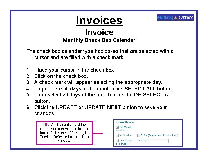 e Billing Training Invoicing Invoices Invoice How to