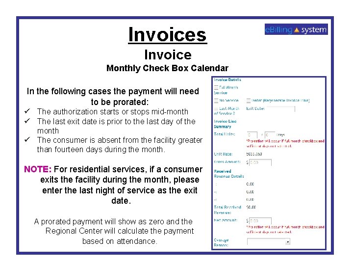 e Billing Training Invoicing Invoices Invoice How to